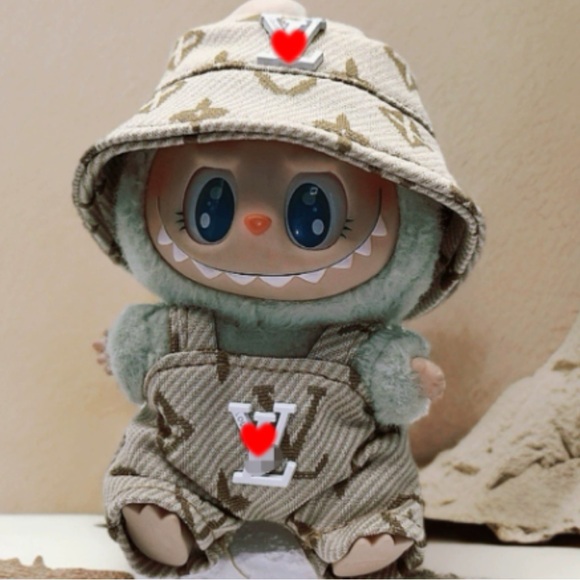Toys | Labubu Clothes Bucket Hat And Jumpsuit Set Doll Not Included ...